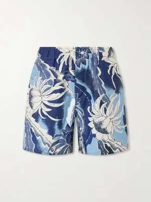 JW Anderson Printed Straight-leg Swim Shorts - Blue