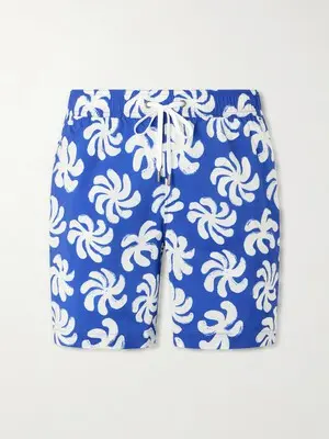 Onia Charles Printed Swim Shorts - Blue