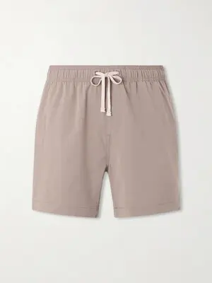 Onia Land To Water Straight-leg Swim Shorts - Brown