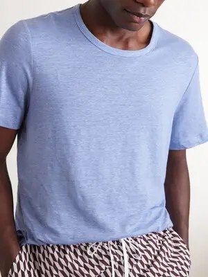 Onia Linen-blend Jersey T-shirt