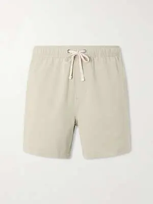Onia Land To Water Straight-leg Mid-length Swim Shorts - Green