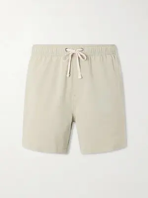 Onia Land To Water Straight-leg Mid-length Swim Shorts - Green