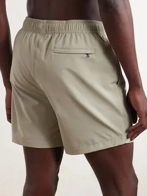 Onia Land To Water Straight-leg Mid-length Swim Shorts - Green