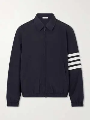 Thom Browne Striped Ripstop Track Jacket - Navy