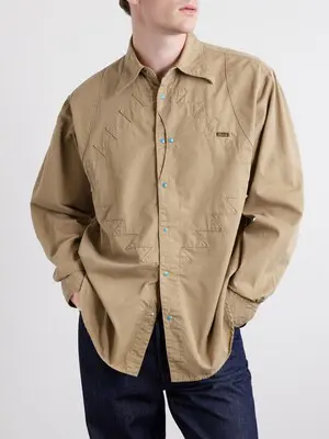 Kapital Thunderbird Panelled Cotton-twill Shirt