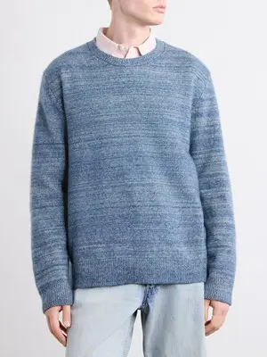 THE ELDER STATESMAN Nimbus Striped Cashmere And Silk-blend Sweater