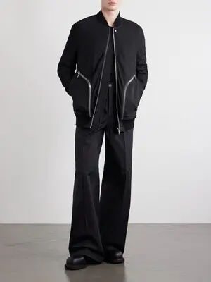 Rick Owens Bauhaus Leather Zip-up Flight Jacket