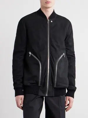Rick Owens Bauhaus Leather Zip-up Flight Jacket