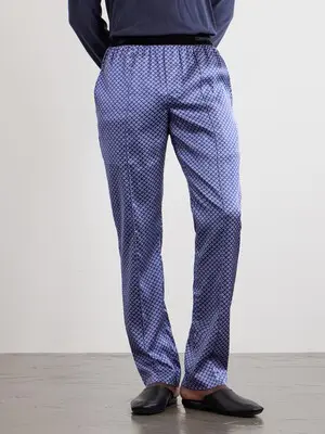 TOM FORD Printed Silk-blend Satin Pyjama Trousers