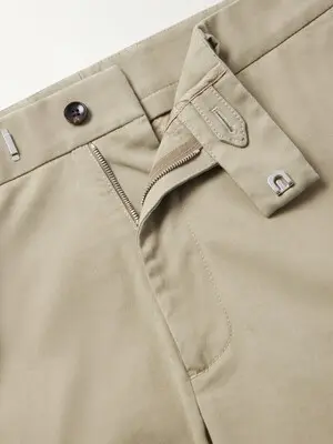 TOM FORD Tapered Cotton-blend Twill Trousers