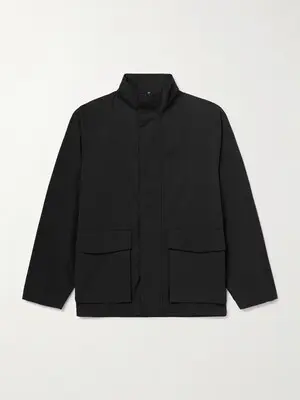 Nn07 Zip-up Cotton-blend Shell Jacket - Black