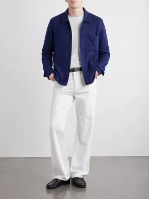 TOM FORD Logo-embroidered Cashmere Shirt