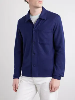 TOM FORD Logo-embroidered Cashmere Shirt