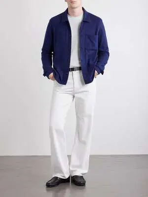 TOM FORD Logo-embroidered Cashmere Shirt