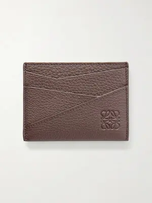 Loewe Puzzle Edge Anagram-debossed Leather Cardholder - Brown