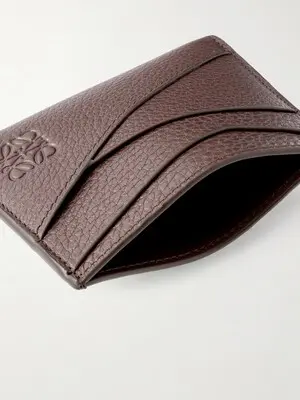 Loewe Puzzle Edge Anagram-debossed Leather Cardholder - Brown