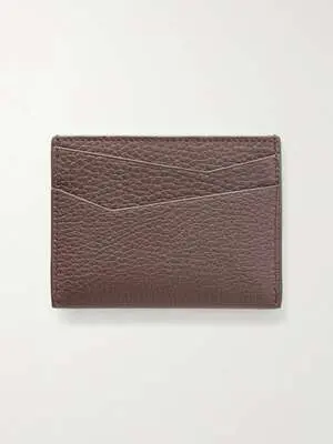 Loewe Puzzle Edge Logo-debossed Leather Cardholder - Chocolate