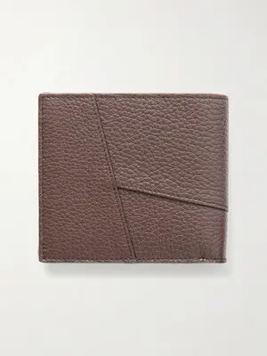 Loewe Puzzle Edge Panelled Full-grain Leather Bifold Wallet - Brown
