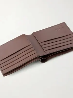 Loewe Puzzle Edge Panelled Full-grain Leather Bifold Wallet - Brown