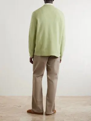 THE ELDER STATESMAN Nimbus Cashmere And Silk-blend Sweater
