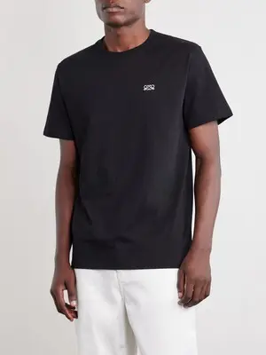 Loewe Anagram-embroidered Cotton-jersey T-shirt