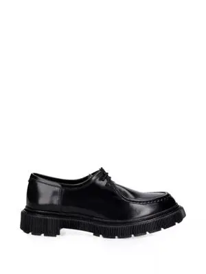 ADIEU PARIS Ridged-sole Lace-up Derby Shoes - Black