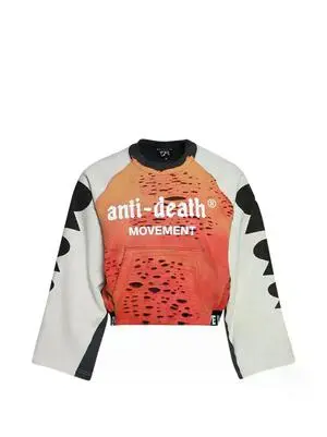 RIVINGTON ROI REBIS Amor Rose Cotton Sweater - Black