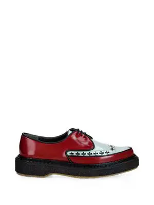 ADIEU PARIS Woven Detail Derby Shoes