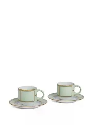 GINORI 1735 Diva Framed Coffee Cup And Saucer Set