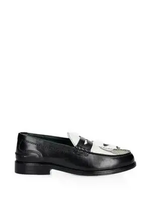 Clarks Craftmaster Graphic-print Leather Loafers