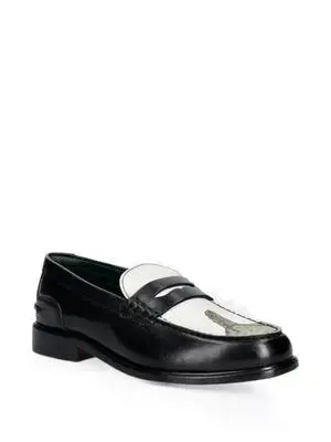 Clarks Craftmaster Graphic-print Leather Loafers