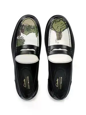 Clarks Craftmaster Graphic-print Leather Loafers