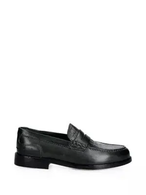 Clarks Crocodile-effect Leather Loafers - Green