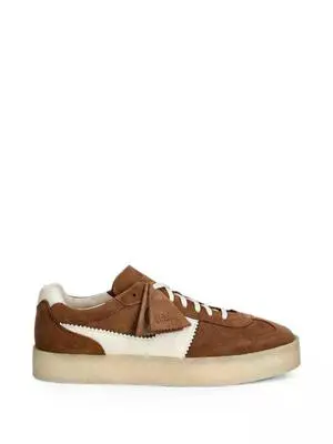 Clarks Suede Panelled Sneakers - Brown