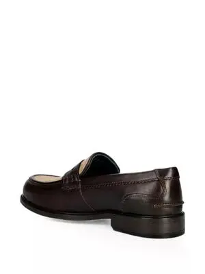Clarks Woven Panel Penny Loafers