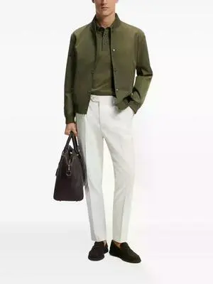 BOSS Mercerized-cotton Polo Shirt With Double B Monogram