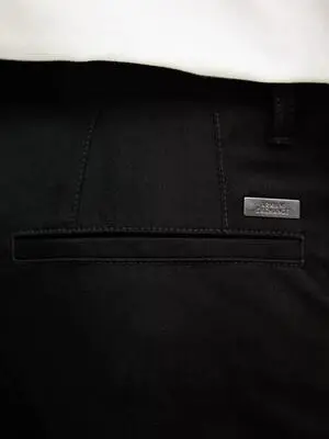Armani Exchange Logo Plaque Chino Shorts
