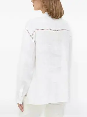Beatrice B Open-knit Shirt With Sun Embroidery