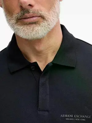 Armani Exchange Logo-print Piqué Polo Shirt