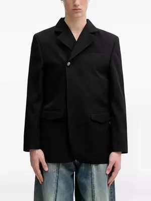 ADER ERROR Pinstripe Asymmetric Blazer