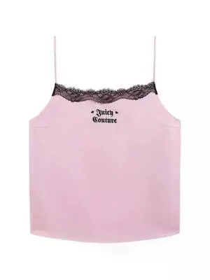 Juicy Couture Lace-trim Heart-print Pajamas - Pink
