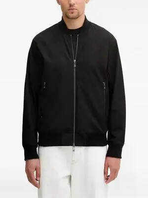 Armani Exchange Zip-up Bomber Jacket - Black