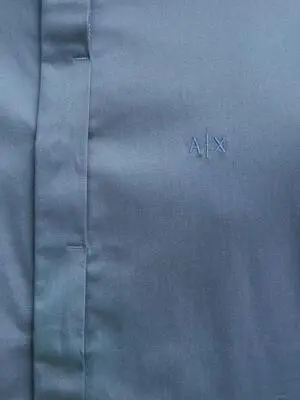 Armani Exchange Logo-embroidered Concealed-fastening Shirt