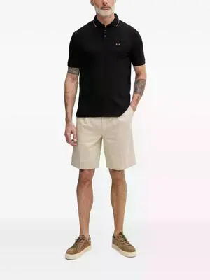 Armani Exchange Logo-embroidered Tipped Polo Shirt