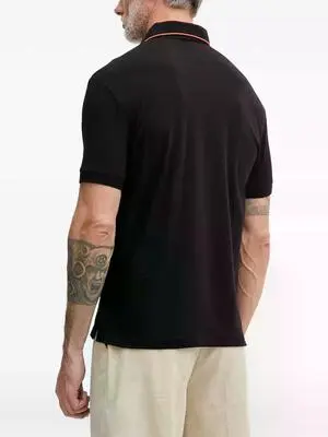 Armani Exchange Logo-embroidered Tipped Polo Shirt