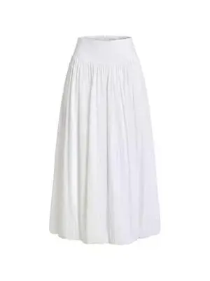NICHOLAS Zaira Midi Bubble Skirt - White