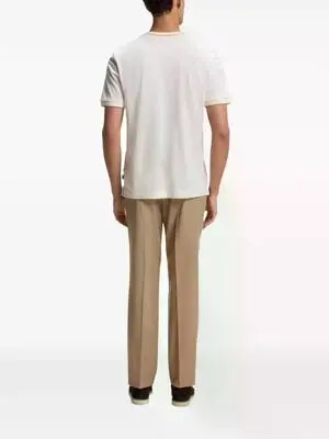 BOSS Regular-fit T-shirt In Structured Cotton With Tipping Details