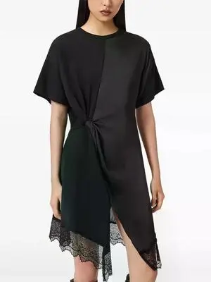 ALLSAINTS Lace-trim Twisted Dress