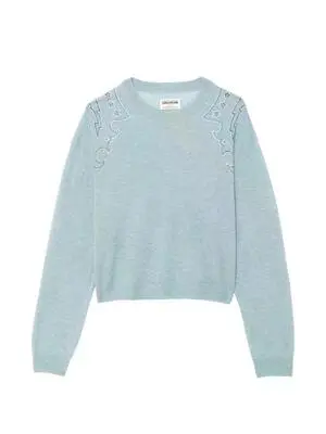 Zadig&Voltaire Swapy Cashmere Jumper With Rhinestones
