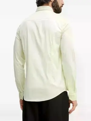 Armani Exchange Logo-embroidered Long-sleeve Shirt